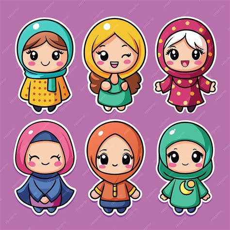 Premium Vector Cute Chibi Stickers