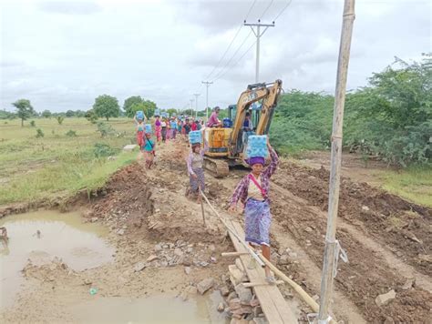 ပျော်ဘွယ်မြို့နယ် ရေဘေးသင့်ပြည်သူများထံသို့ စားသောက်ကုန်၊ လူသုံးကုန်ပစ္စည်းများ ထောက်ပံ့လှူဒါန်း