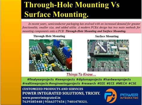through hole and surface mounting for pcbs project center in trichy