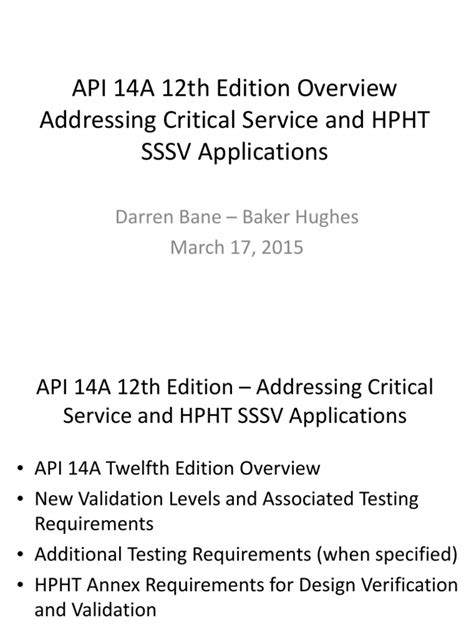 Api 14a Update Pdf Verification And Validation Fatigue Material