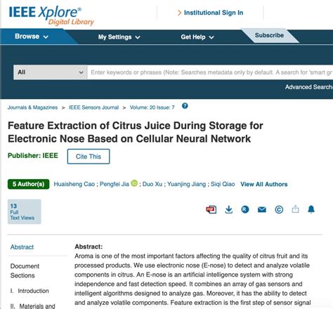 我院本科生曹怀升在国际重要学术期刊《ieee Sensors Journal》发表论文 科研