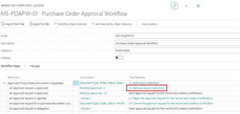 Create A Purchase Order Approval Workflow In Business Central 360