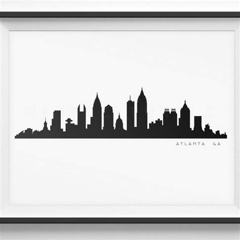 Atlanta Skyline Etsy