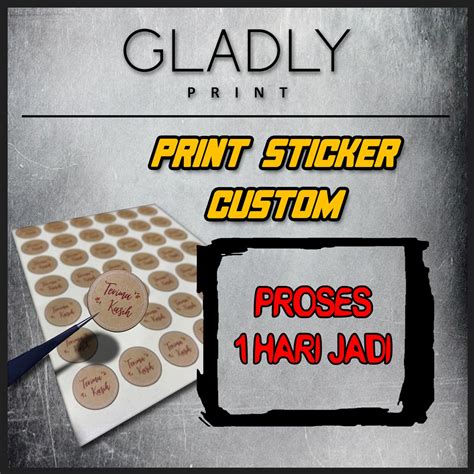 Jual CETAK STICKER VINYL PRINT CUT STICKER VINYL CUSTOM Shopee Indonesia