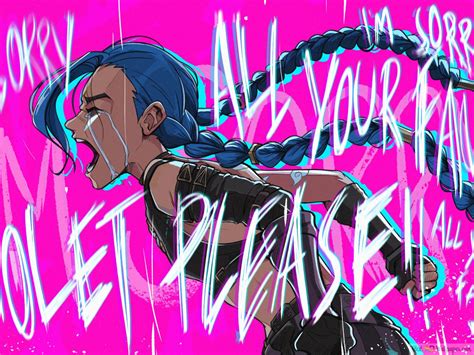 Arcane League Of Legends Jinx Artistic K Wallpaper Download