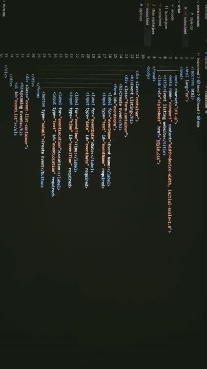 Arpita Sahoo On Linkedin Eventlitez Internship Html Css