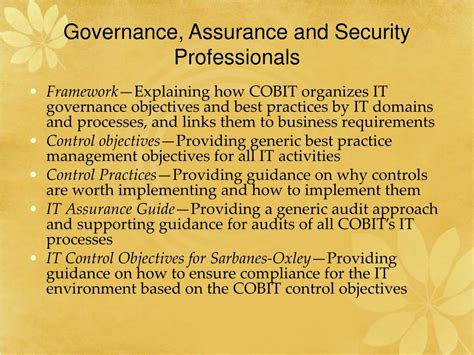 ppt cobit framework powerpoint presentation free download id 967337