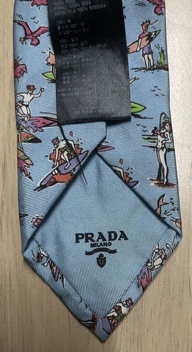 Prada 🔥rare🔥prada Tie Full Print Italy Grailed