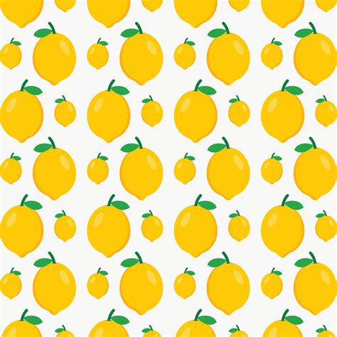 Lemon Design Vector Illustration Seamless Repeating Pattern Background Vector Art At