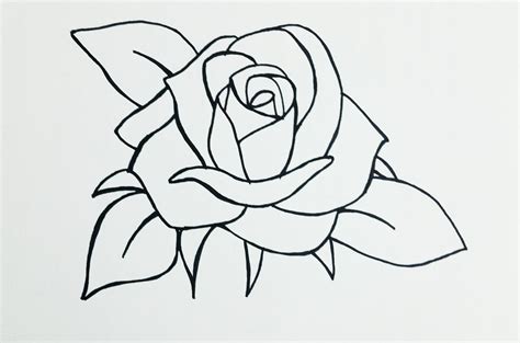 15 Easy Rose Drawing Ideas Kartu Ucapan Buatan Tangan