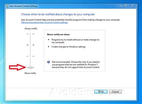 Windows Disable User Account Control UAC