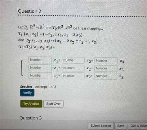 solved let t1 r2→r3 and t2 r3→r2 be linear mappings