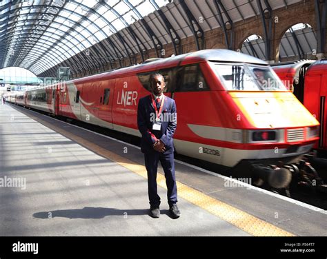 A London North Eastern Railway Lner Train Leaves The Platform During
