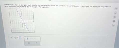 Solved Determine The Slope By Using The Slope Formula And Chegg
