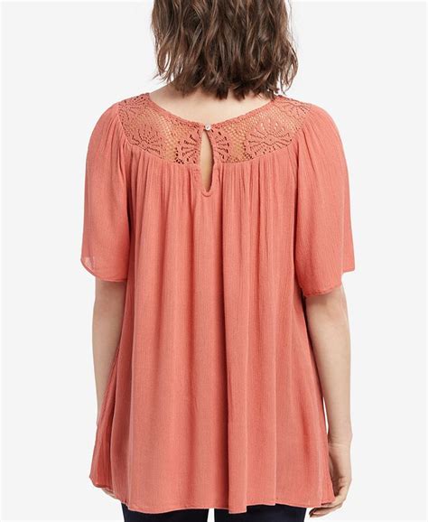 Motherhood Maternity Lace Trim Tunic Macys