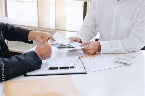 Bribery And Corruption Concept Bribe In The Form Of Dollar Bills Businessman Giving Money In
