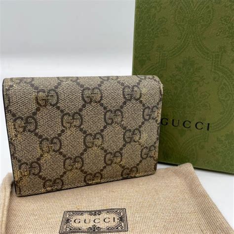 極美品 Gucci 三つ折り財布 Ggスプリーム ビー By メルカリ