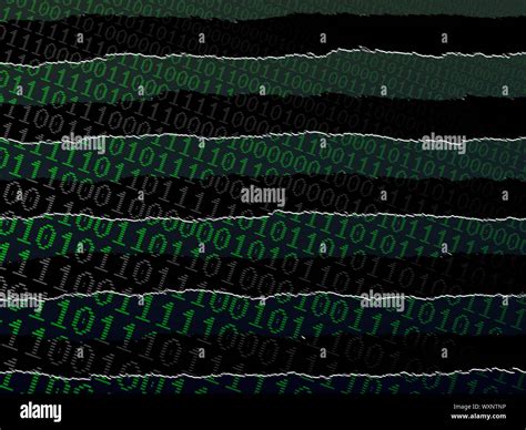 Abstract Background Of Digital Binary Computer Language Code Stock