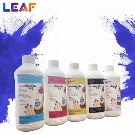 Leaf DTF Ink Manufacturer Ml DTF CMYK White Ink For DTF Printer With EPS Printer Heads