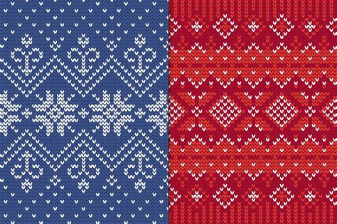 12 Knitting Seamless Patterns By Miu Miu Thehungryjpeg