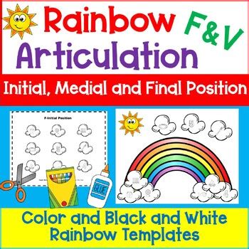 Rainbow Articulation F And V By World Of Speech And Language Resources