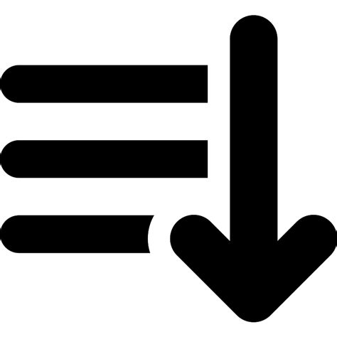 Sort Down Vector Svg Icon Svg Repo