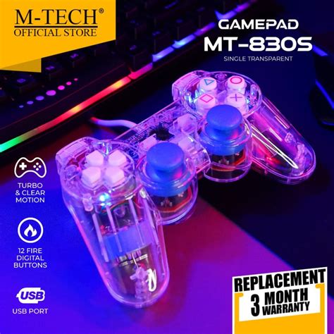 Jual GAMEPAD SINGLE MTECH HITAM MT 830S JOYSTICK M TECH PC LAPTOP Shopee Indonesia