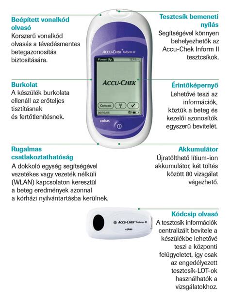 Professzionális Kórházi Vércukormérő Accu Chek Inform Ii Kés