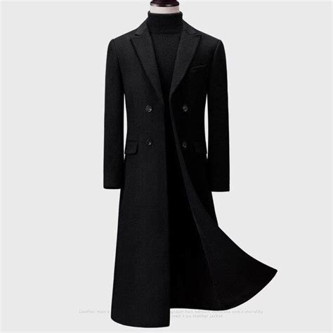 Wool Overcoat Woolen Coat Mens Trench Coat Business Fashion