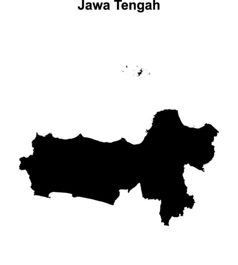 Jawa Tengah Outline Map 45844594 Vector Art At Vecteezy