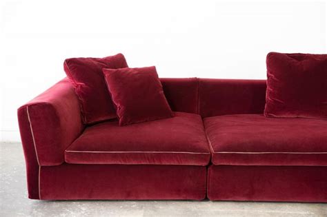 Cassina Velvet Dress Up Sectional Sofa Designed By Rodolfo Dordoni