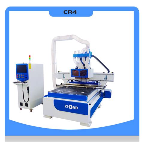 Zicar Cr4 Solid Surface 4 Processes Spindle Cnc Router Machine Wooden