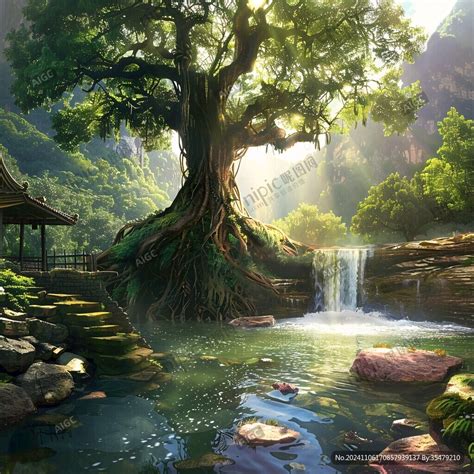 Ai创作图cg场景 古风场景概念图 场景氛围图 风景原画 场景原画 古风人物大场景 Q版场景 古风动画场景 原画场景 大话西游场景 森系新风格