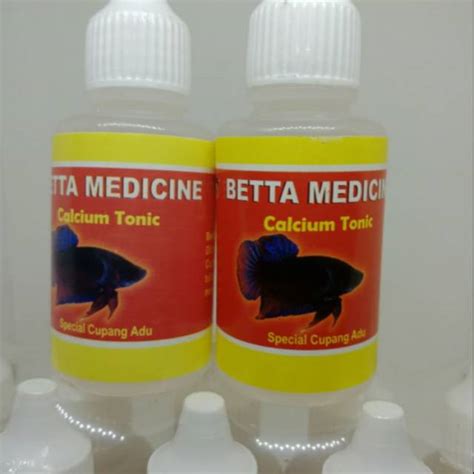 Jual Betta Medicine Calcium Tonic Special Cupang Adu Obat Ikan Cupang