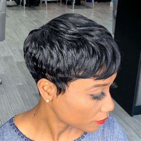 Polished Short Tapered Black Haircut Short Relaxed Hairstyles Black Women Short Hairstyles