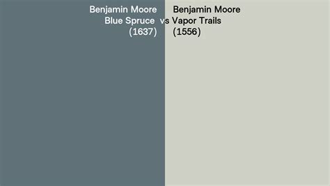 Benjamin Moore Blue Spruce Vs Vapor Trails Side By Side Comparison