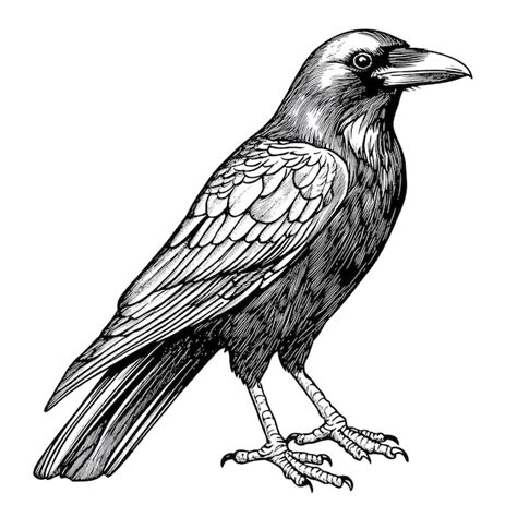 5000 Raven Outline Pictures