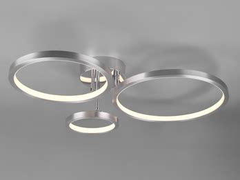 LED Deckenleuchte Schwenkbar Und Dimmbar Silber