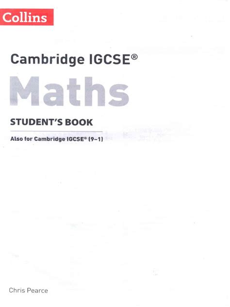 Collins Cambridge Igcse® Maths Student Book Pdf