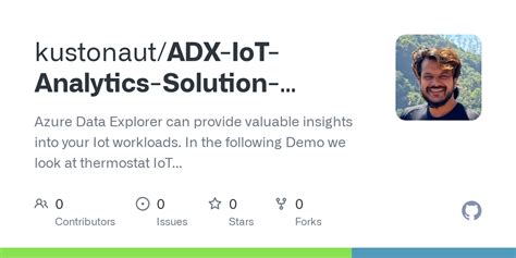 github kustonaut adx iot analytics solution accelerator azure data