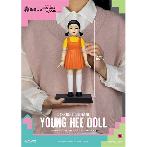 Squid Game Action Figure With Sound Young Hee Doll 30 Cm Eu