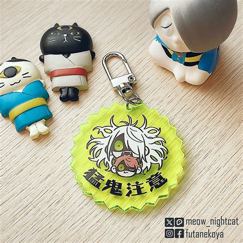 鬼太郎父子螢光綠壓克力吊飾 同人周邊 同人資訊與創作宣傳、二創同人專屬交流平台 台灣同人誌中心
