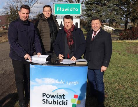 Słubice pl Powiat słubicki zapowiada remont drogi w Pławidle Umowa z wykonawcą podpisana