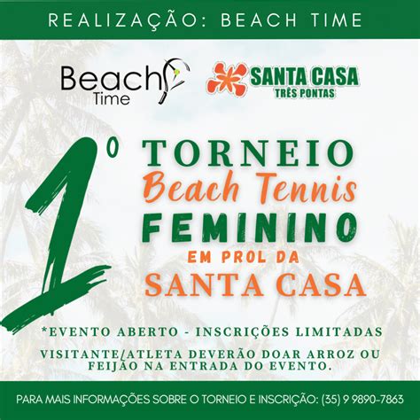 TORNEIO DE BEACH TENNIS Santa Casa de Três Pontas