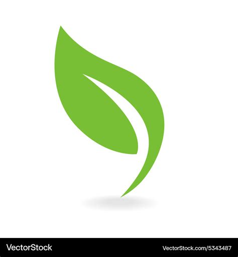Eco Icon Green Leaf Royalty Free Vector Image Vectorstock