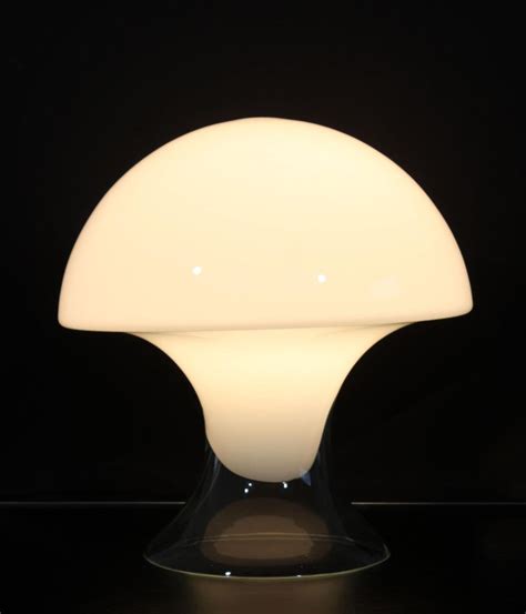 Mid Century Modern Gino Vistosi Murano Glass Mushroom Table Lamp Italy