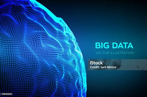 추상 Bigdata 과학 배경입니다 구체 격자 파입니다 큰 데이터 혁신 기술입니다 Blockchain 네트워크 분석입니다 인공 지능 기술 미래 와이어 프레임입니다 인공