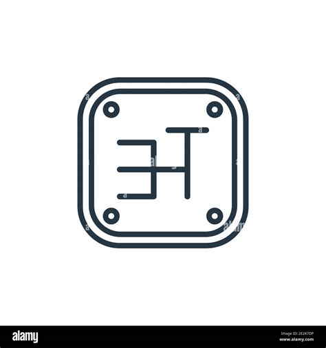 Marathi Language Outline Vector Icon Thin Line Black Marathi Language