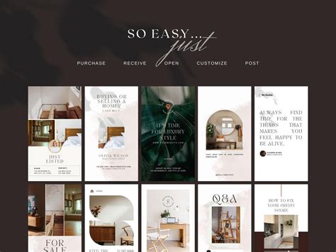 75 Luxury Real Estate Instagram Story Templates For Canva Editable