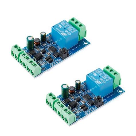 JESSINIE 2Pcs 1 Channel Switch Relay Module Modbus Rtu Switching Input